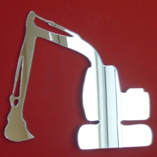 Excavator Mirror - 28cm : Personalised and Novelty Gifts, Buy from Shed ...