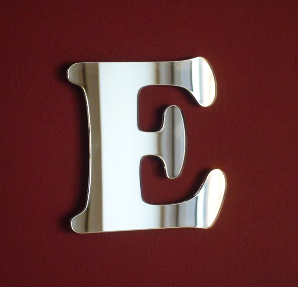 Letter E Mirror : Personalised and Novelty Gifts, Buy from Shed Load Of ...